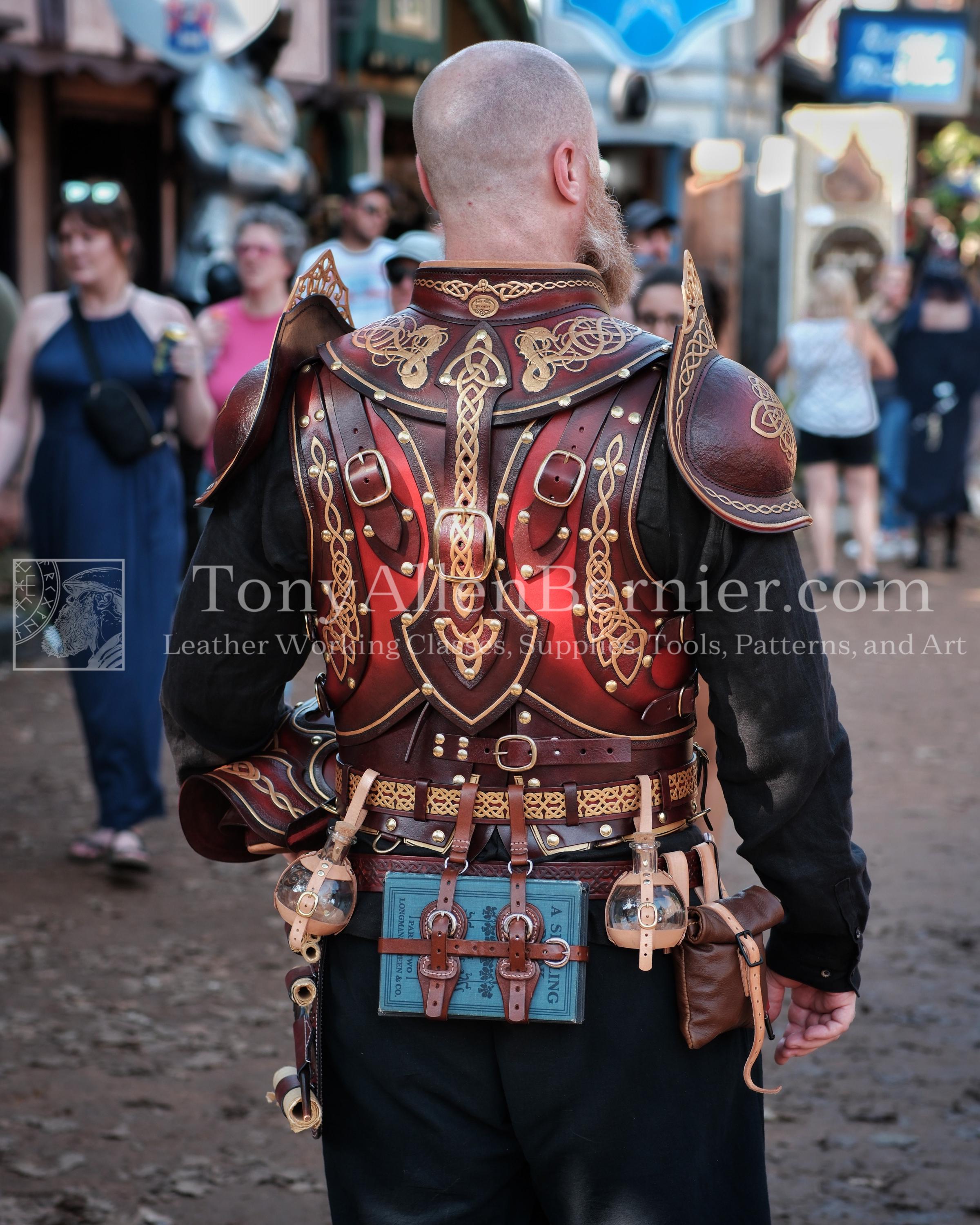 Leather Armor Patterns, Lower Cuirass / Kidney Belt Section Pattern ...