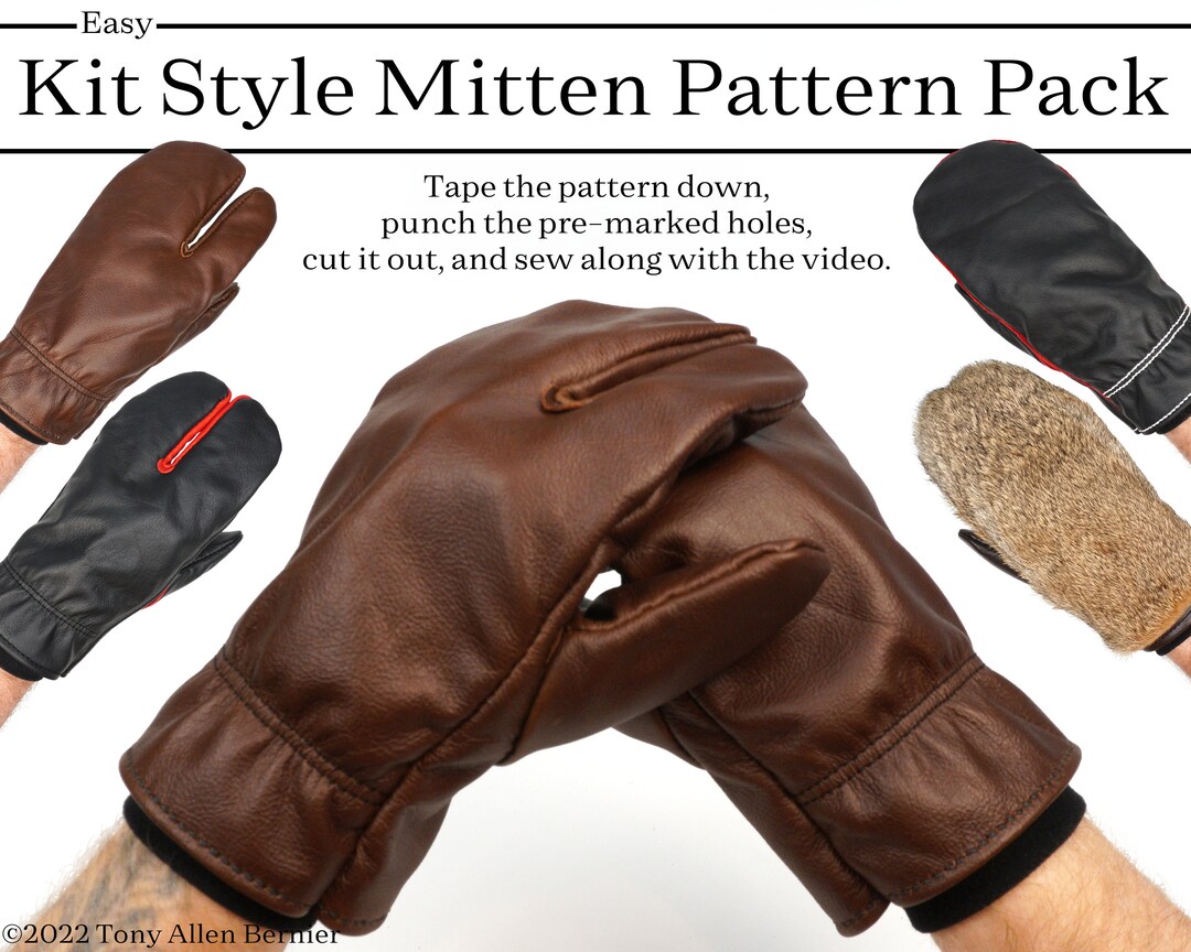 Mitten Patterns and Finger Mitten Patterns. DIY Craft Style Patterns ...