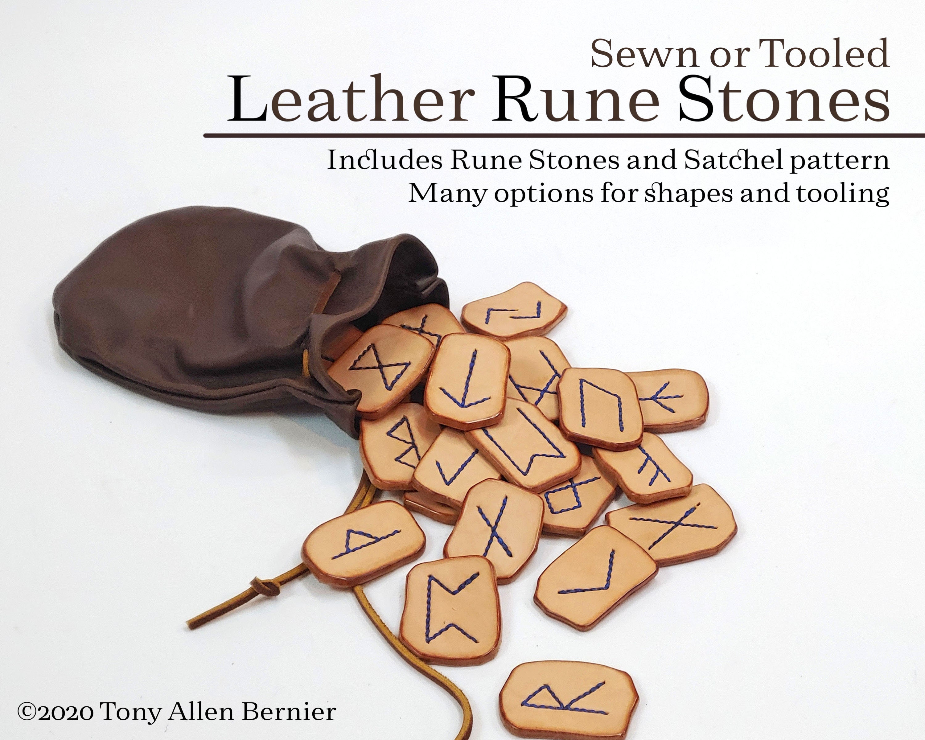 Leather Rune Stone Pattern Set. Includes My Renaissance | Etsy