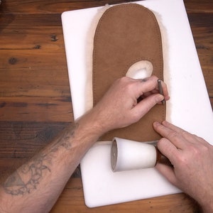 DIY Style Sheepskin Mitten Patterns Leathercraft Kit Patterns and ...