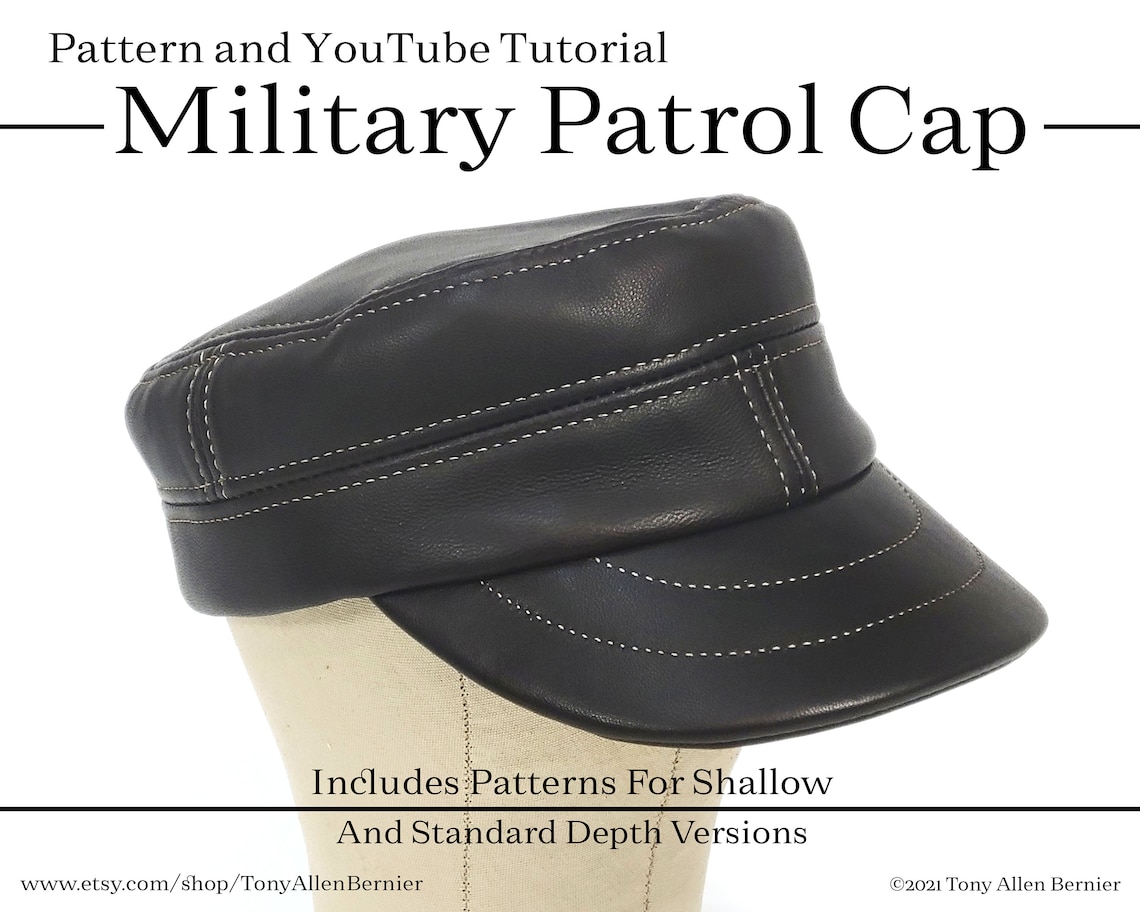 Military Patrol Cap Pattern digital Hat Pattern - Etsy