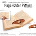 Leather Page Holder Patterns. Printable PDF Leathercraft Patterns for ...