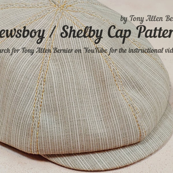 Flat Cap Sewing Pattern - Etsy