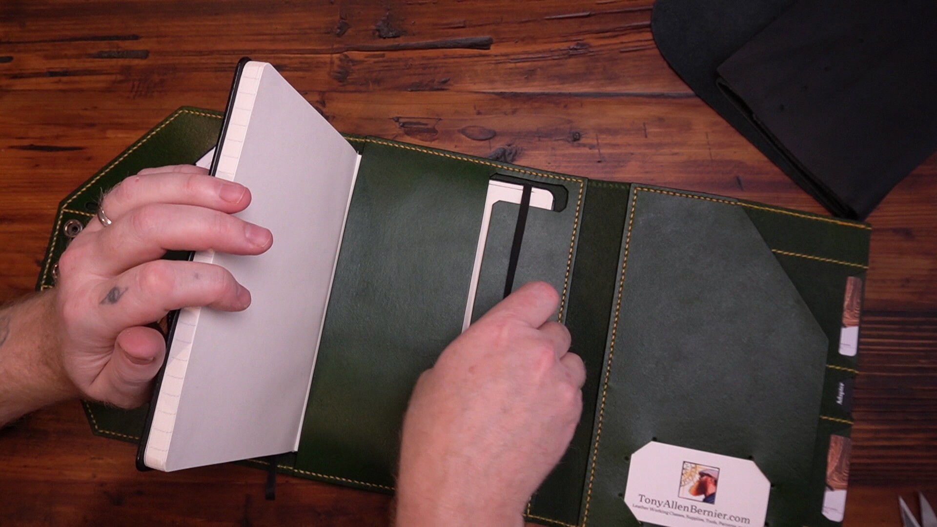 Leathercrafting Journal Cover Pattern With a Tablet Pocket. Leather ...