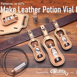 Leather Potion Vial Holder KIT. DIY Leather Craft KIT With Everything ...