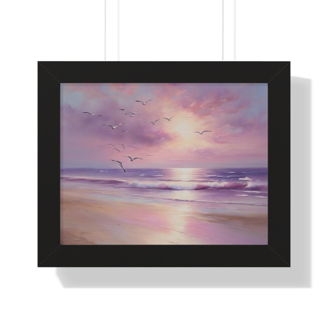 Coastal State of Mind Framed Horizontal Poster - Etsy