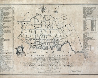 1863 Map of Charleston Harbor South Carolina Landowner Names | Etsy