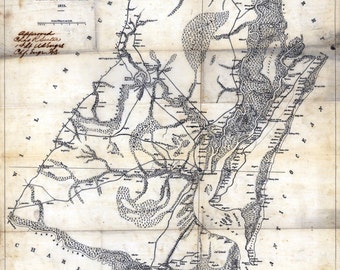 1881 Map of the Tombstone Mining District Cochise Co Arizona | Etsy
