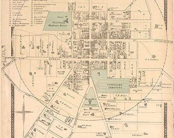 1876 Map of Madison County Kentucky Richmond | Etsy