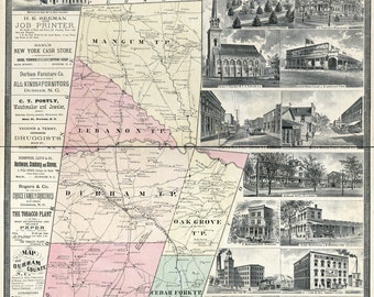 1885 Map of Bladen County North Carolina | Etsy