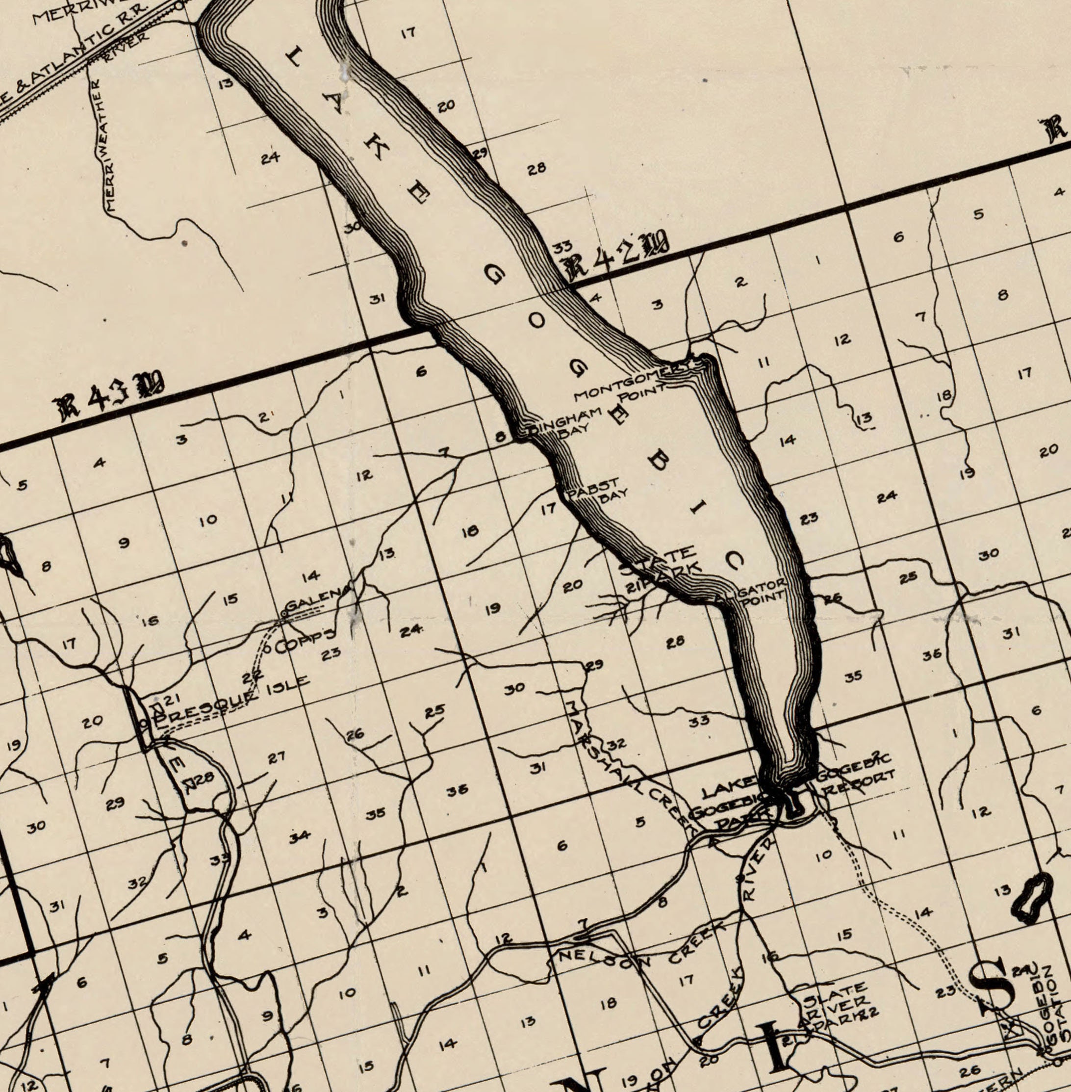 1923 Map of Gogebic County Michigan - Etsy