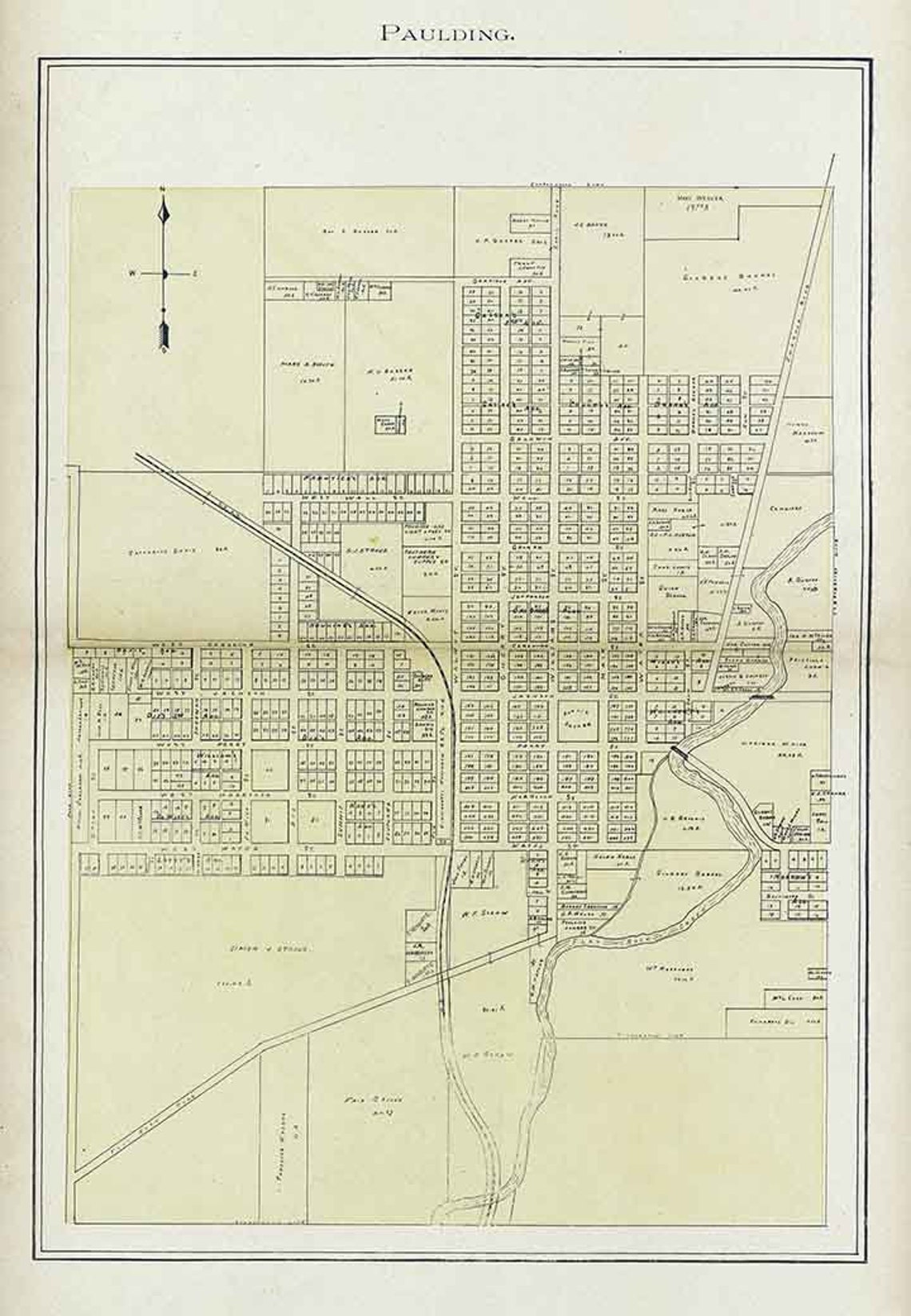 1905 Map of Paulding County Ohio | Etsy