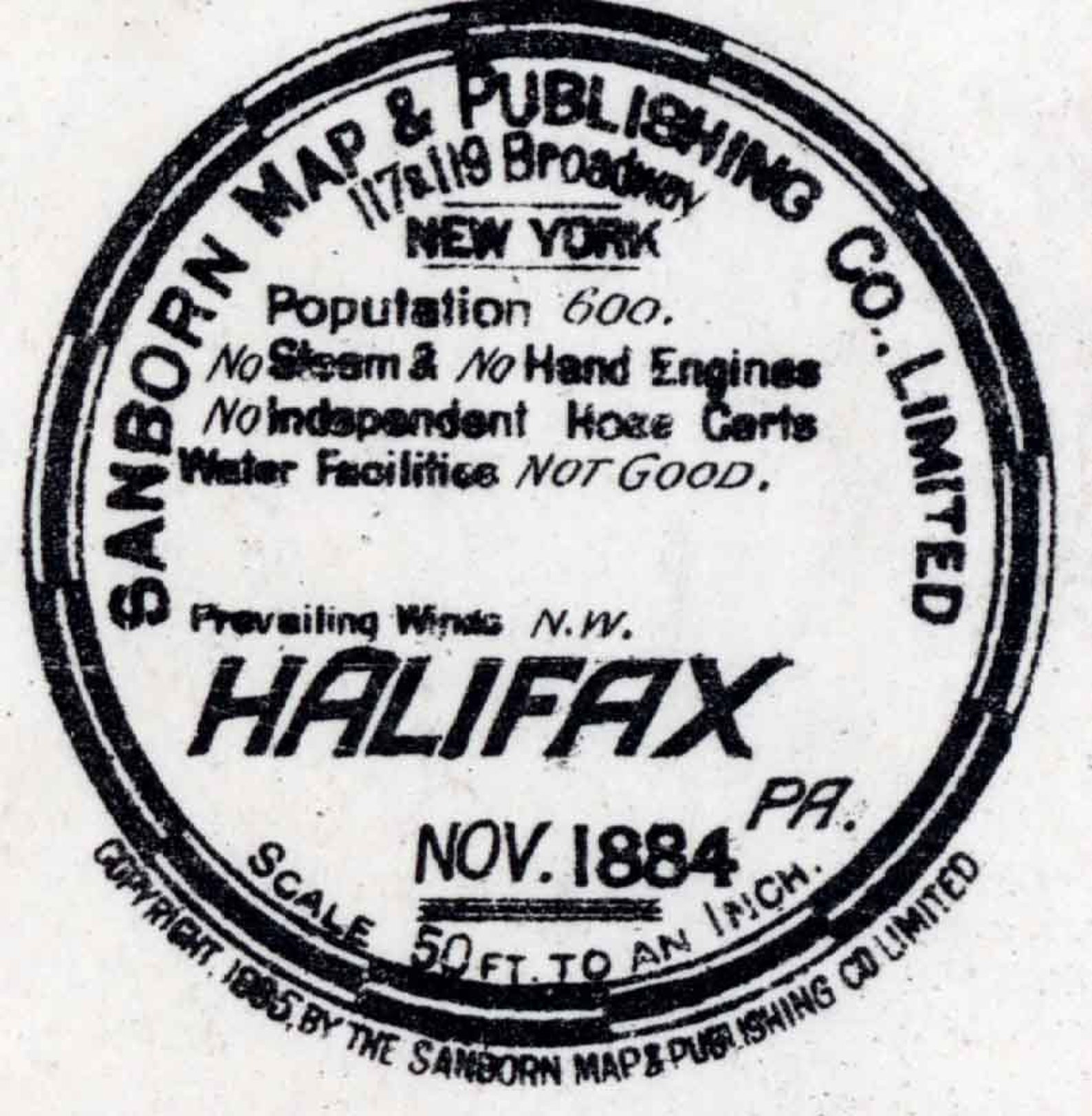 1884 Town Map of Halifax Dauphin County Pennsylvania - Etsy