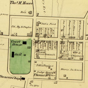 1879 Map of Fairfax Court House Virginia - Etsy