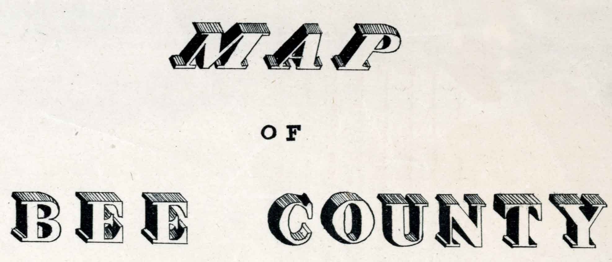 1879 Farm Line Map of Bee County Texas - Etsy