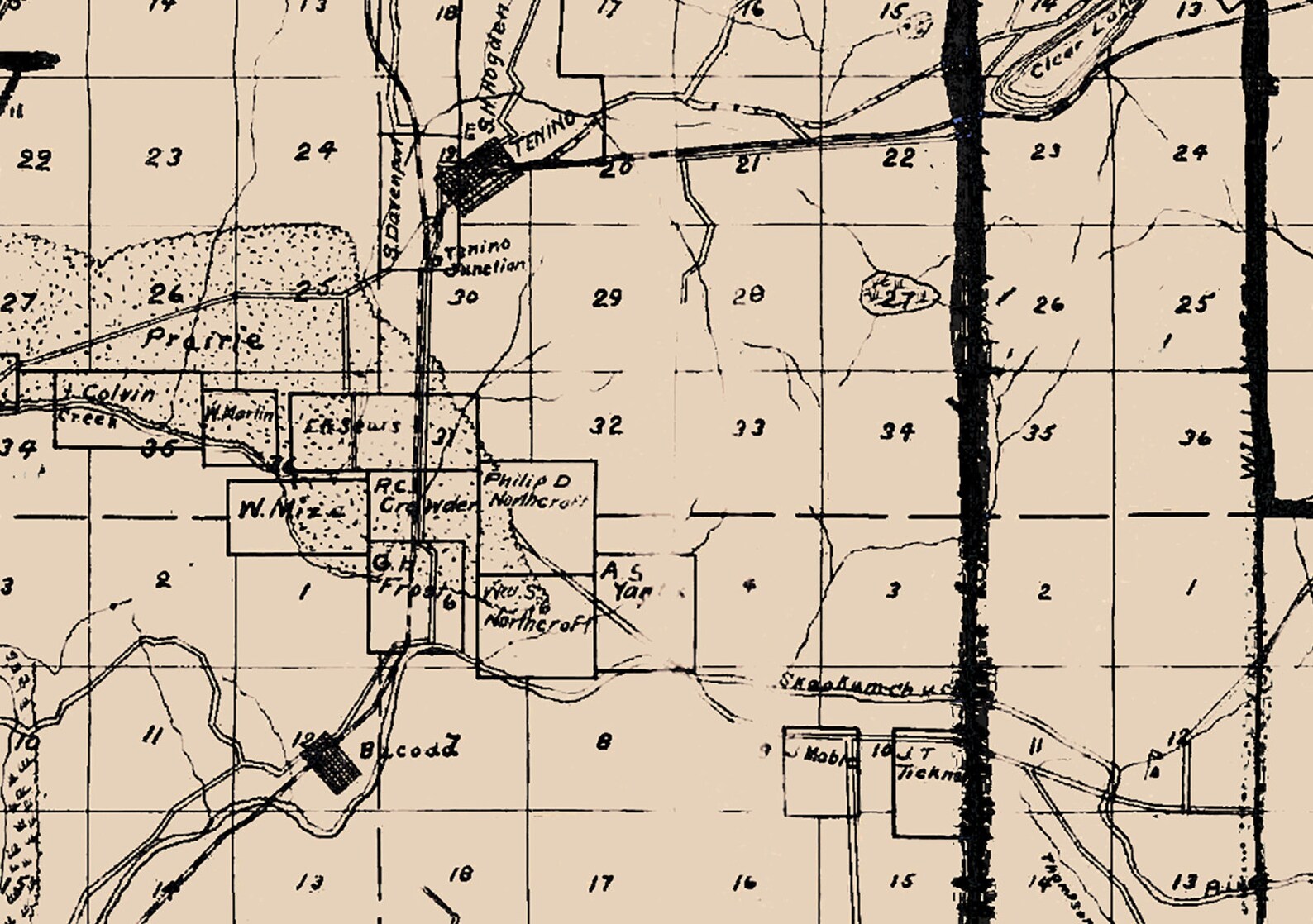 1890 Map of Thurston County Washington - Etsy