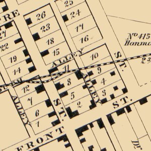 1858 Town Map of New Holland Pickaway County Ohio - Etsy