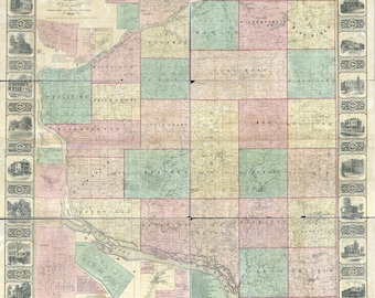 Platteville Wi Map - Etsy