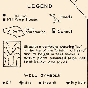 1909 Map of the Campton Oil Well Field Wolfe County Kentucky - Etsy