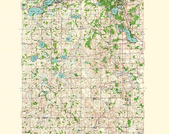 Map of Prior Lake - Etsy