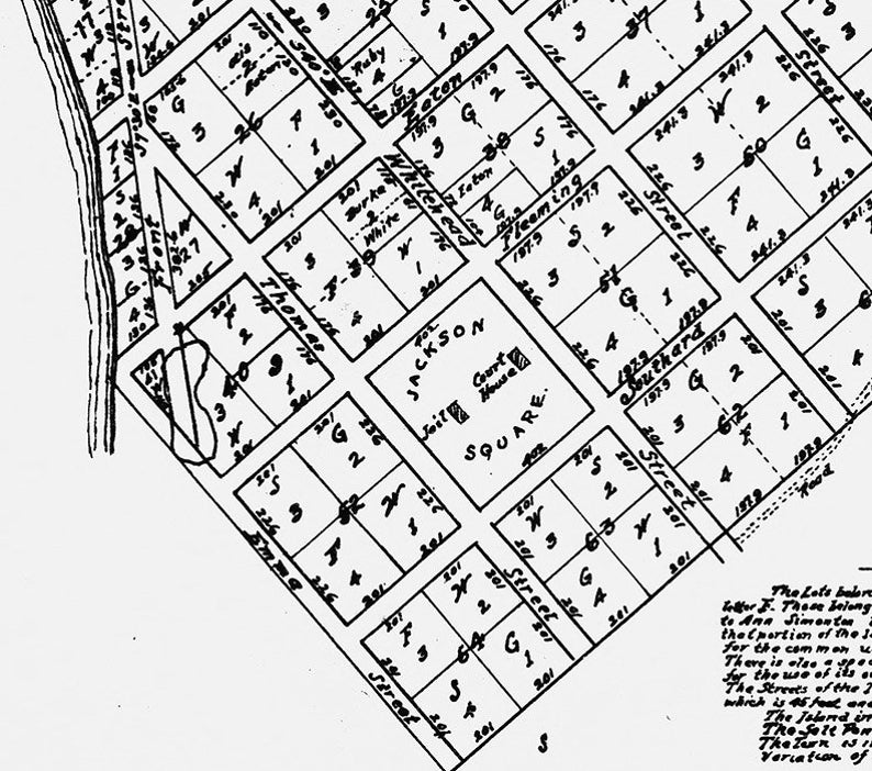 1829 Map of Key West Florida - Etsy