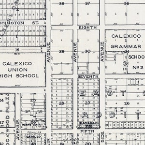 1920 Map of Calexico Imperial County California - Etsy