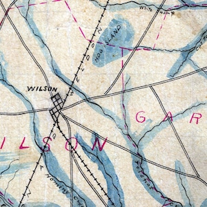 1879 Map of Wilson County North Carolina - Etsy