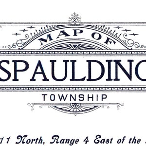 1916 Map of Spaulding Township Saginaw County Michigan - Etsy