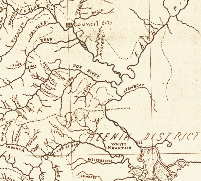 1901 Map of Nome Alaska - Etsy
