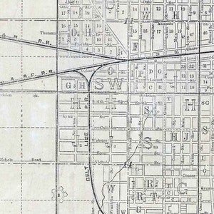 1888 Map of Springfield Greene County Missouri - Etsy