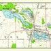 1993 Map of Pleasant Lake and Long Lake Indiana - Etsy