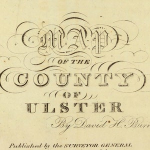 1829 Map of Ulster County New York - Etsy