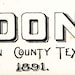 1891 Panoramic Map of Ladonia Fannin County Texas - Etsy