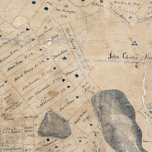 1855 Town Map of Fryeburg Maine - Etsy