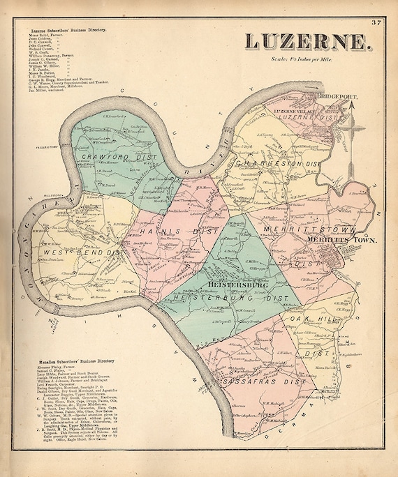 Luzerne County Pennsylvania Map