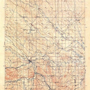 1907 Topo Map of Belle Fourche South Dakota - Etsy
