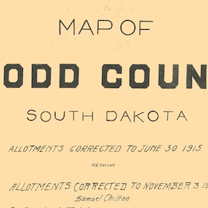 1915 Map of Todd County South Dakota - Etsy