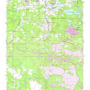 1952 Topo Map of Ishpeming Michigan - Etsy