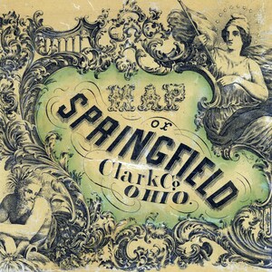 1856 Map of Springfield Clark County Ohio - Etsy