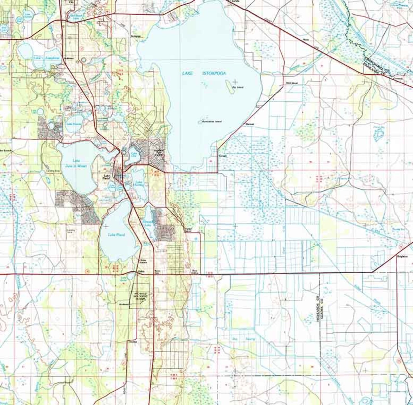 1978 Topo Map of Arcadia Florida Quadrangle Lake Placid | Etsy