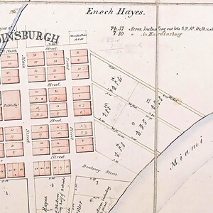 1875 Town Map of Hardinsburg Washington County Indiana - Etsy