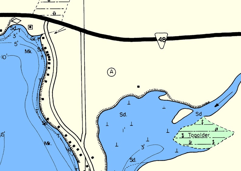 1970 Map of Rice Lake Barron County Wisconsin - Etsy