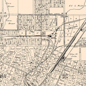 1911 Map of Muskogee Oklahoma - Etsy