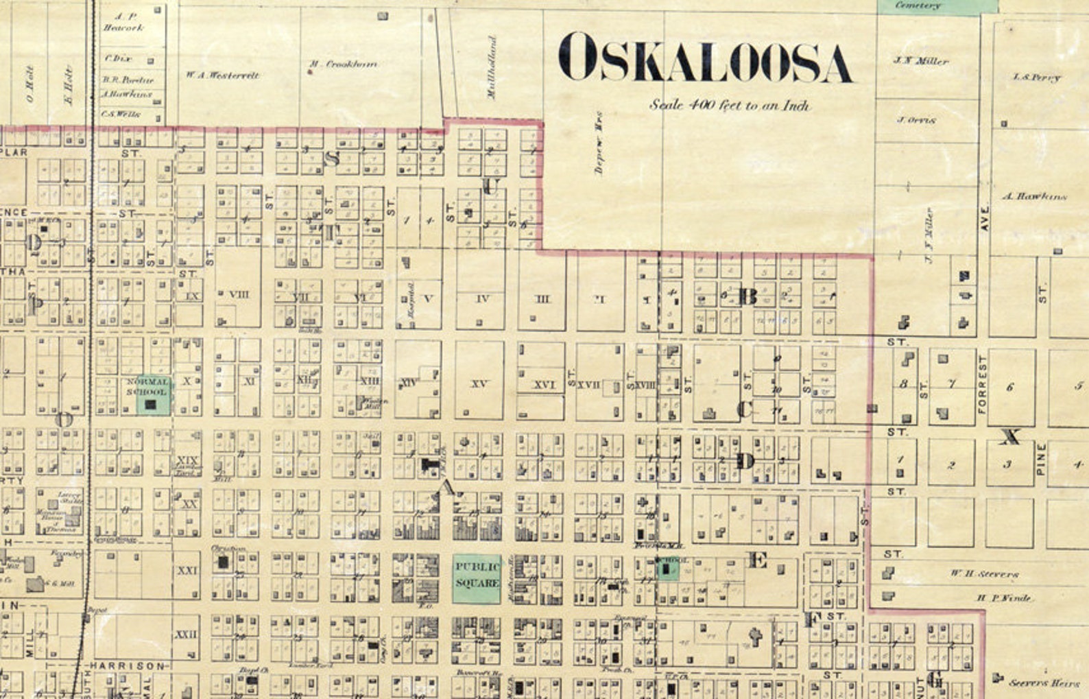 1871 Map of Mahaska County Iowa Oskaloosa - Etsy