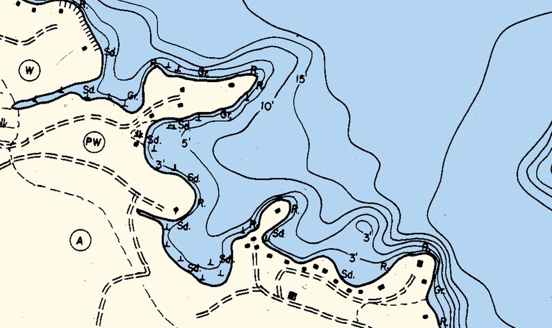1975 Map of Crescent Lake Oneida County Wisconsin - Etsy