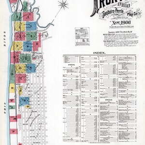 1900 Map of Ironton Lawrence County Ohio - Etsy