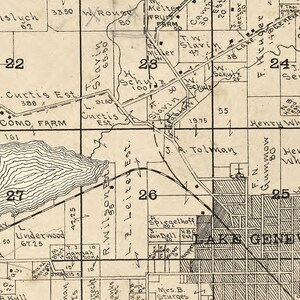1907 Map of Geneva Township Walworth County Wisconsin - Etsy