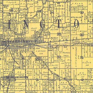 1905 Farm Line Map of Daviess County Indiana - Etsy