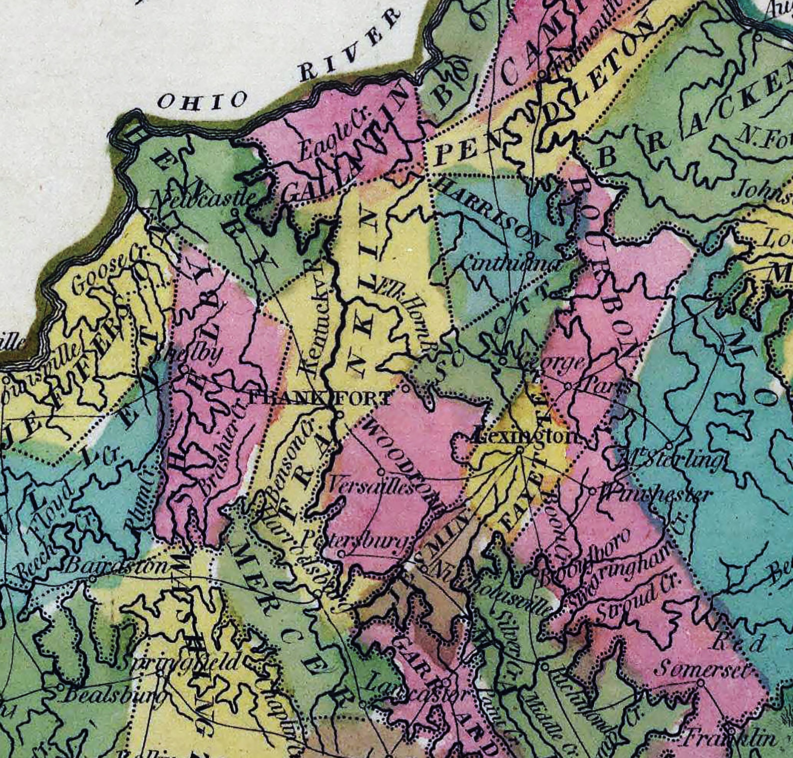 1816 Map of Kentucky - Etsy