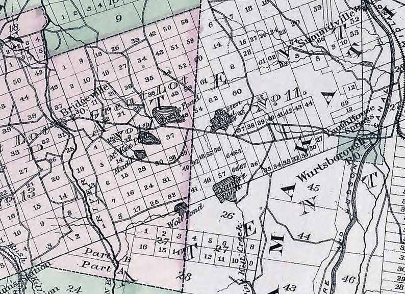 1875 Map of Sullivan County New York - Etsy